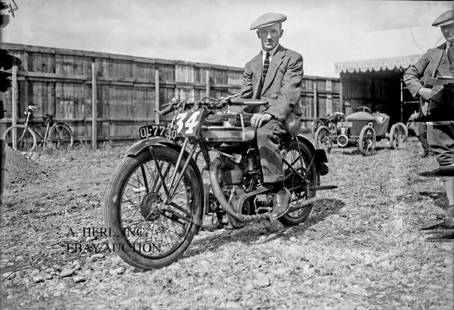 NORTON FACTORY RACER Alec Bennett 1924 French Grand Prix Lyon ...