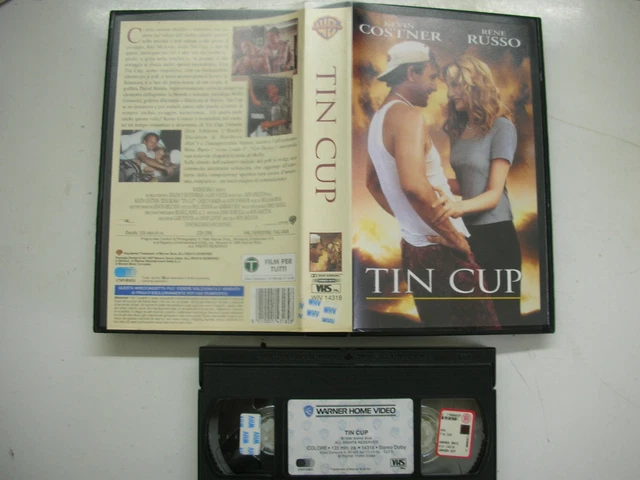 TIN CUP KEVIN Costner, Rene Russo 1996 VHS Italian ITA Cheech Marin Don ...