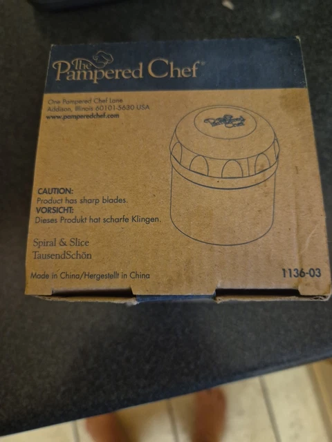 THE PAMPERED CHEF Spiral & Slice - #1136 Kitchen Tool £5.45 - PicClick UK