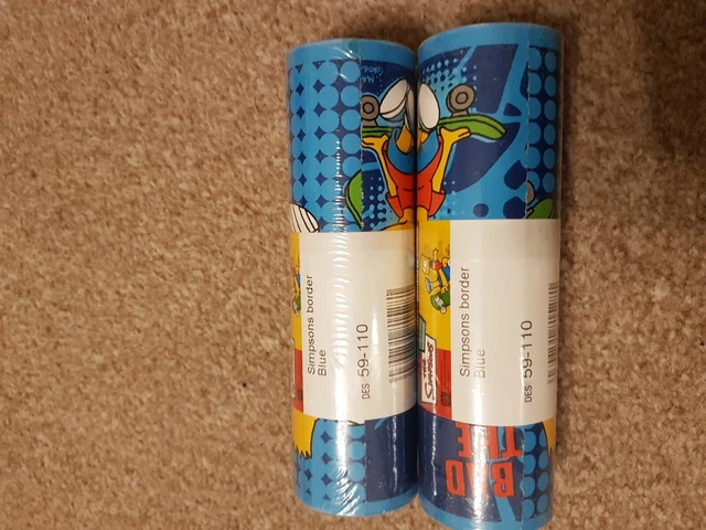 THE SIMPSONS HOMER SIMPSON wallpaper border 5m SUPER RARE New. One Roll ...