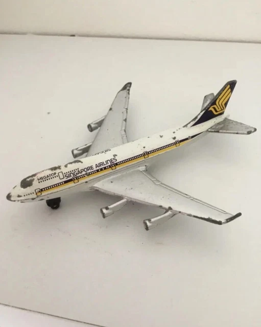 RARE VINTAGE MATCHBOX Singapore Airlines Airplane 1988 Diecast Model ...