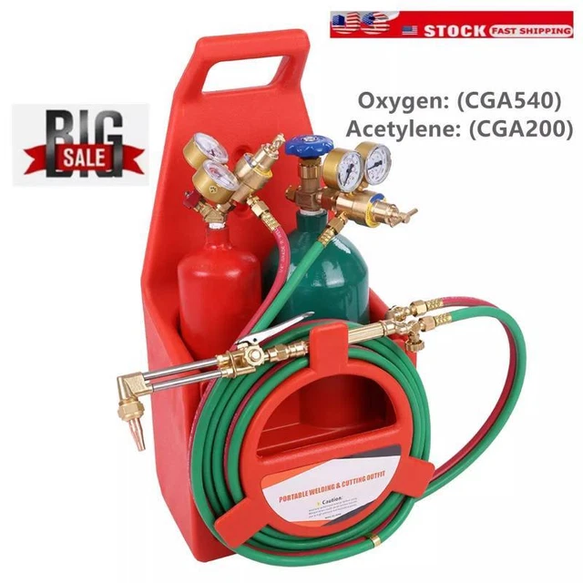 PORTABLE PROFESSIONAL OXYGEN Acetylene Oxy Welding Cutting Weld Torch ...