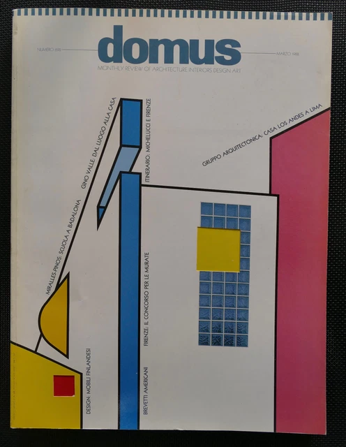 DOMUS NO 692 Année 1988 italian Architecture Magazine architettura ...