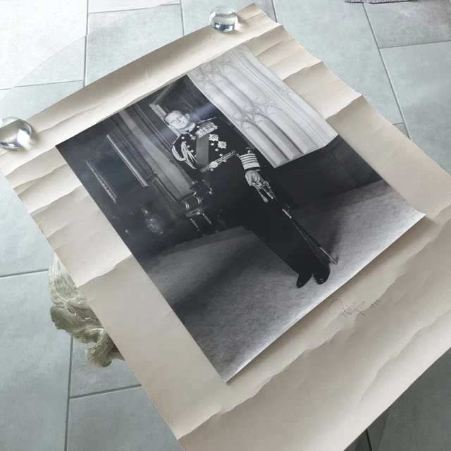 RARE ROYALTY PRINCE Philip Signed Autograph Royal Presentation Photo ...