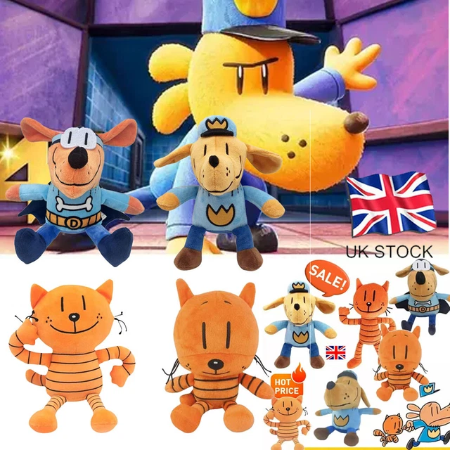 DOG MAN PLUSH Toy Anime Petey Cat Puppy Stuffed Animal Cartoon Plushies ...