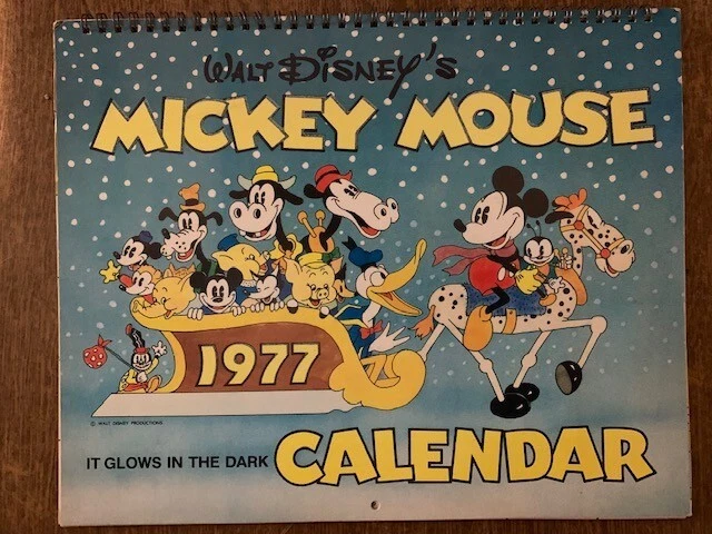 CALENDRIER MICKEY MOUSE 1977 Walt Disney's XXL EUR 45,00 - PicClick FR