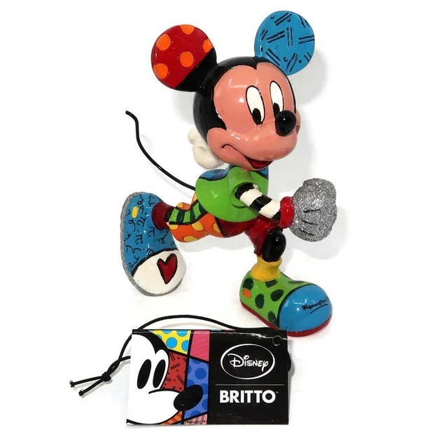 DISNEY ROMERO BRITTO Pop Art 8" Mickey Mouse 2010 VHTF Colorful £68.17 - PicClick UK