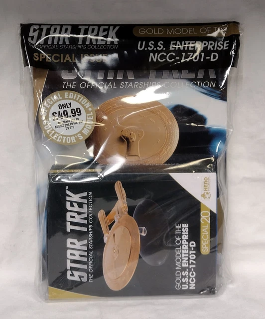 EAGLEMOSS | GOLD USS Enterprise NCC-1701-D | Star Trek TNG | Neuf ...