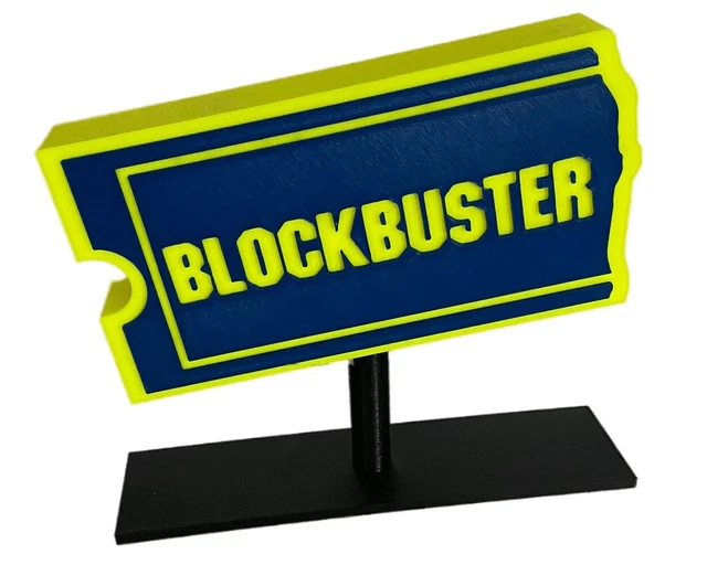 BLOCKBUSTER VIDEO SIGN - 3D Printed prop Replica £40.00 - PicClick UK