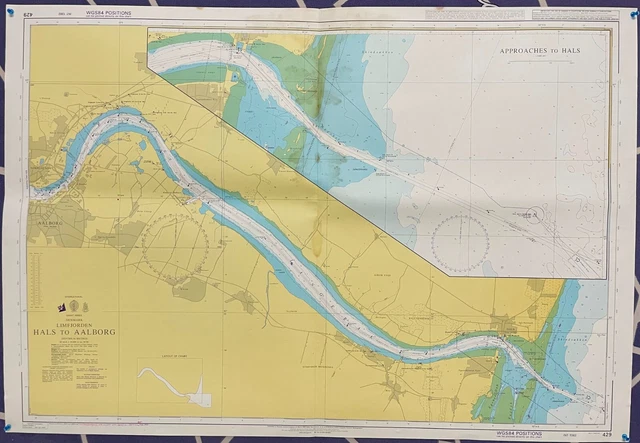 AMIRAUTÉ 429 DANEMARK Limfjorden Nuque Pour Aalborg Carte Chart ...