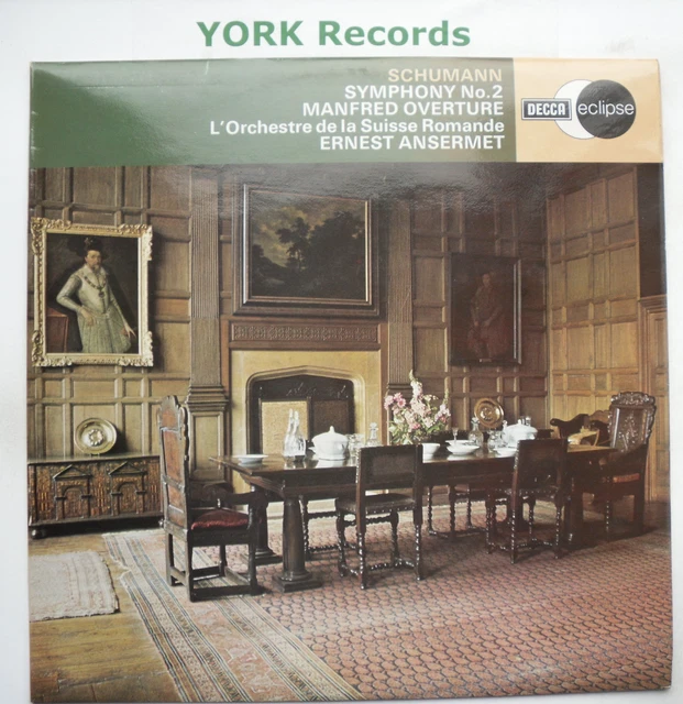 ECS 759 - SCHUMANN - Symphony No 2 / Manfred Overture ANSERMET - Ex LP Record £8.99 - PicClick UK