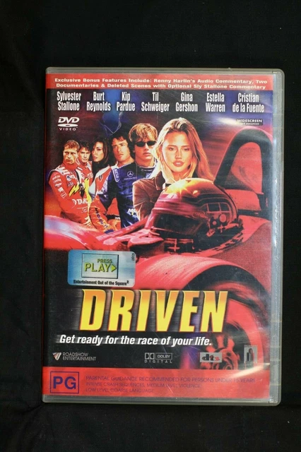 DRIVEN (DVD, 2002) Sylvester Stallone, Burt Reynolds, Kip Pardue - R 4- (D477) $15.00 - PicClick AU