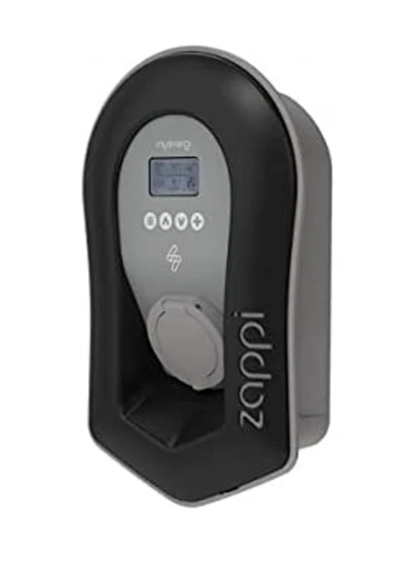 ZAPPI WALLBOX V2.1 Stecker + integriertem Hub (2H22UB-T), 22KW, schwarz ...
