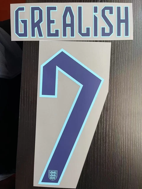 REPLICA ENGLAND JACK Grealish 2022 Football Shirt Jersey Name Number ...