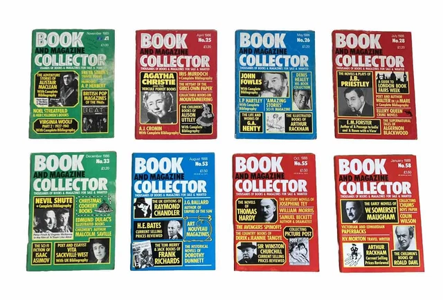 BOOK AND MAGAZINE Collector 1980s - 8 Copies inc. Asimov, Hardy, Dahl ...