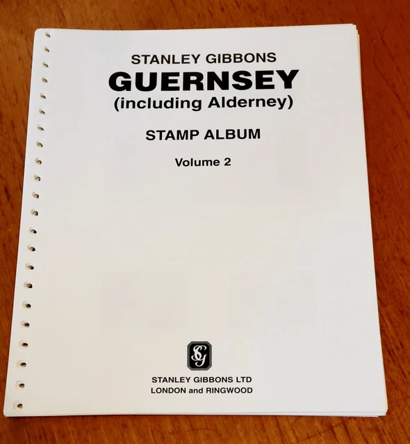 STANLEY GIBBONS GUERNSEY Channel Islands Illustrated Pages Stamp Album ...
