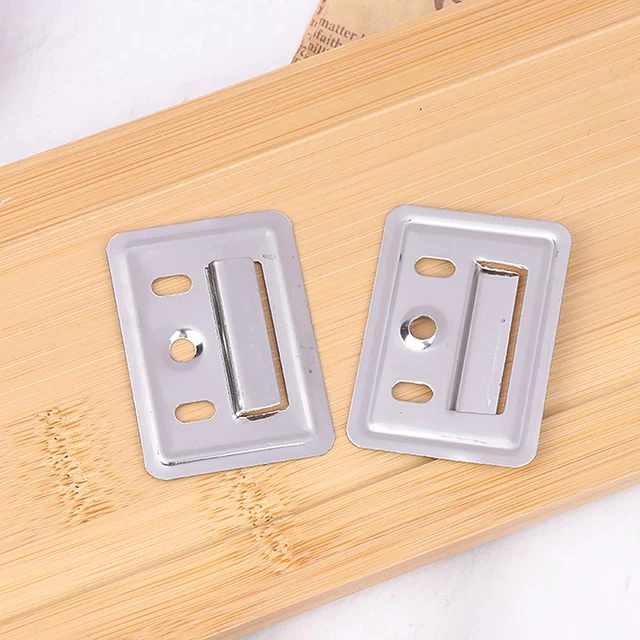 100PCS/SETS STAINLESS STEEL Wall Panel Buckle Hasp Clamp Fixing Piece ...