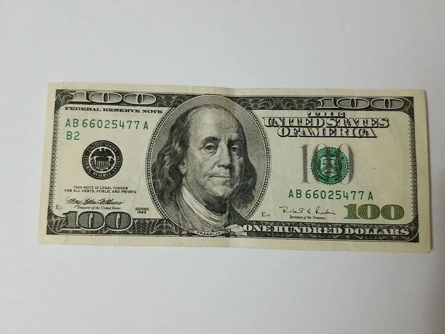 SERIES 1996 US One Hundred Dollar Bill Star Note 100 New York series-1996-us-one-hundred-dollar-bill-star-note-100-new-york