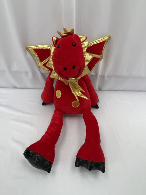 VINTAGE - VERY rare Jellycat Red Dylan Dragon Plush Toy J313 - Good ...