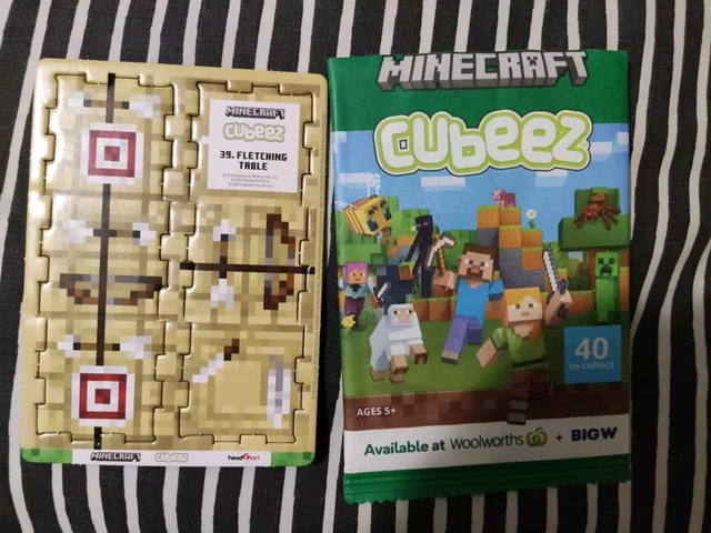 BRAND NEW 2025 Woolworths BigW Minecraft Cubeez No 39 Fletching Table ...