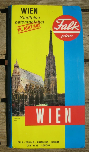 WIEN FALK 1985 Stadtplan Stadtkarte Landkarte City map vintage Falkplan ...