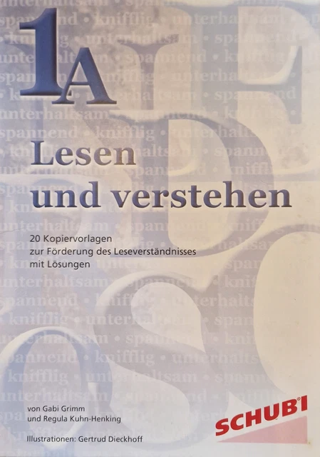 LESEN UND VERSTEHEN Schubi Kopiervorlagen Leseverständnis EUR 2,00 - PicClick DE
