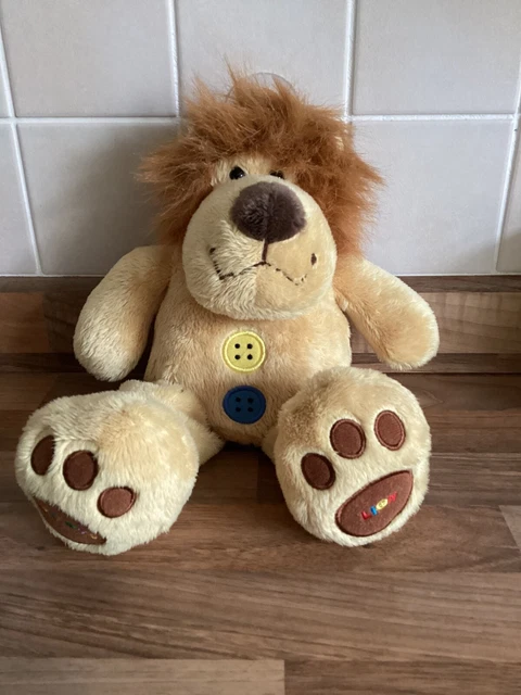 HUMATT BUTTONS LION Bear & Friends Brown Soft Plush Toy Approx 12” New ...