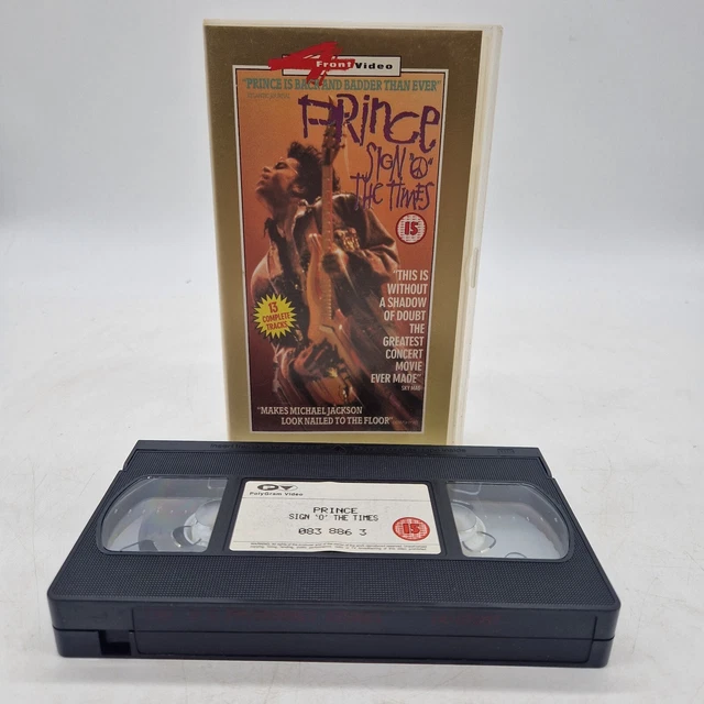 PRINCE SIGN O The Times VHS Video Tape Rare Collectable £6.99 - PicClick UK