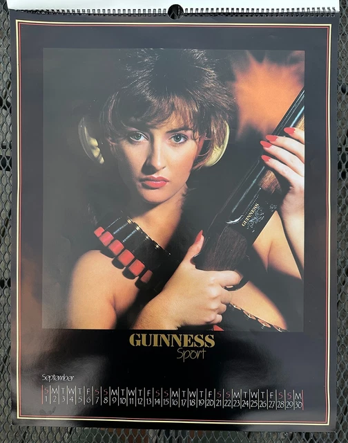 VINTAGE 1985 GUINNESS Calendar PIN-UP SPORTS GIRLS, in Unused & Mint ...