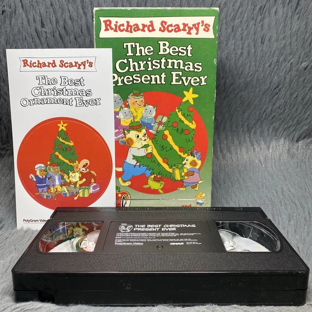 RICHARD SCARRYS THE Best Christmas Present Ever VHS Tape 1993 Animated ...