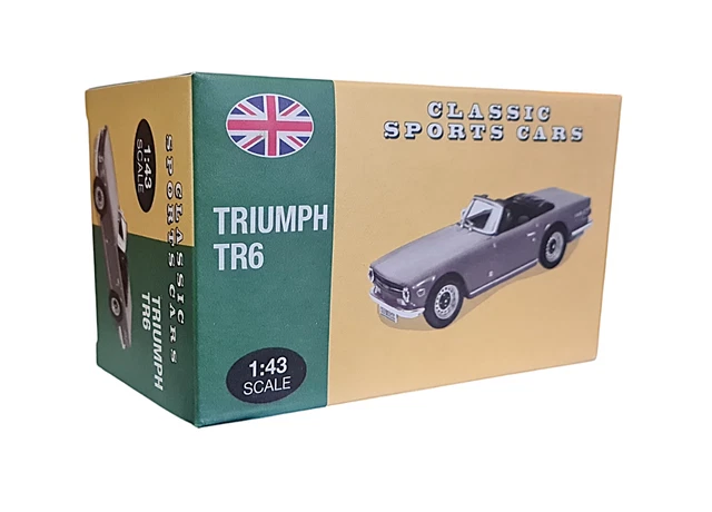 ATLAS EDITIONS 4656108 Classic Sports Cars Triumph TR6 Cream 1:43 Scale ...