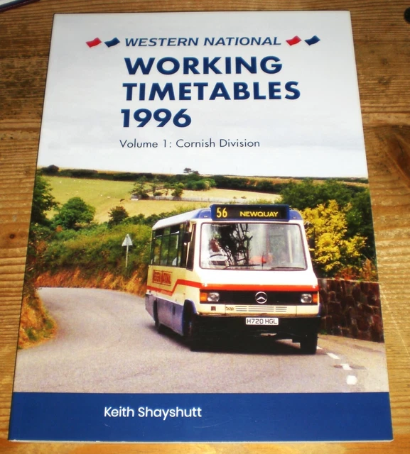 CORNWALL WESTERN NATIONAL Working Bus Timetables 1996 Volume 1 Cornish ...