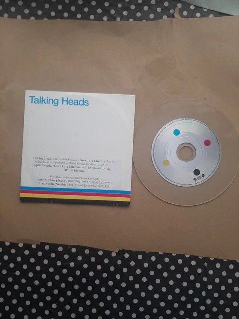 TALKING HEADS - Once in a lifetime - LIQUID PEOPLE REMIX (CD PROMO UK ...