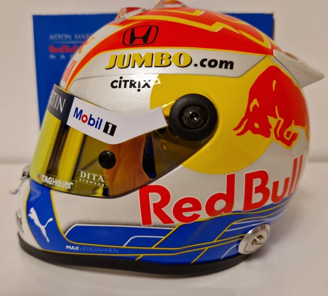 MAX VERSTAPPEN 1/2 Helmet GP Austria 2020 Red Bull Honda Racing RB16 ...