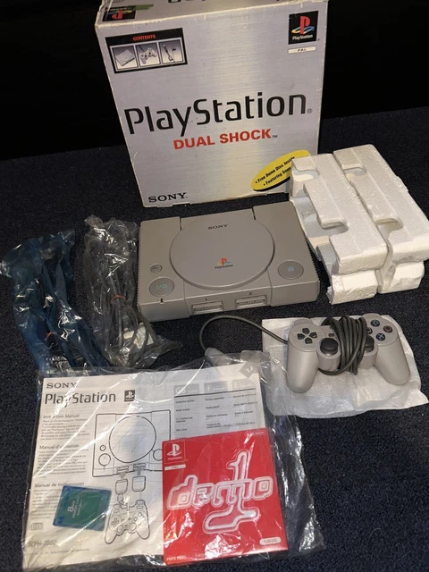 SONY PLAYSTATION 1 PS1 DualShock GAME CONSOLE BOXED COMPLETE BAGS £140. ...