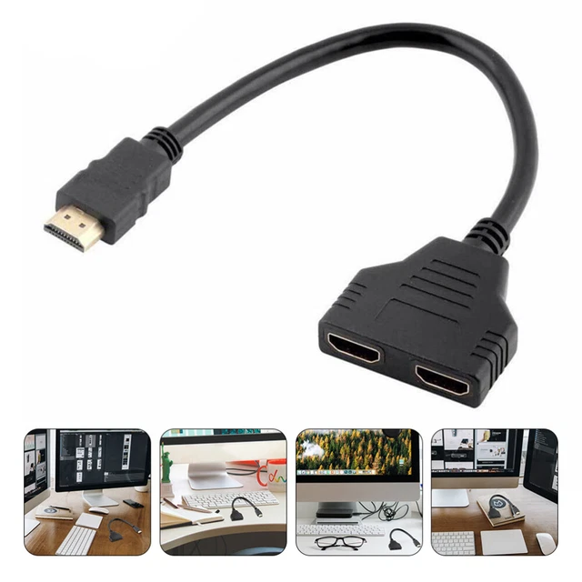 USB HEADPHONE ADAPTER for LCD Video Splitter Dual Monitor Double £7.98 ...