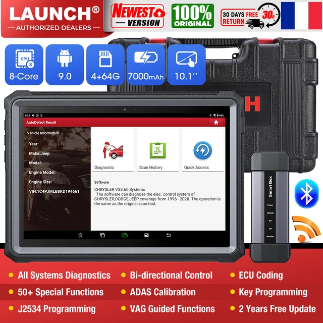 LAUNCH X431 PRO 5 Valise scanners OBD J2534 Programmation écu Systèmes ...