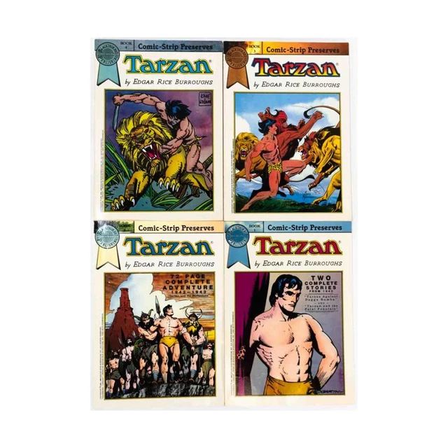 BLACKTHORNE COMIC TARZAN Comic Strip Preserves Collection - Vol. 1-4 ...
