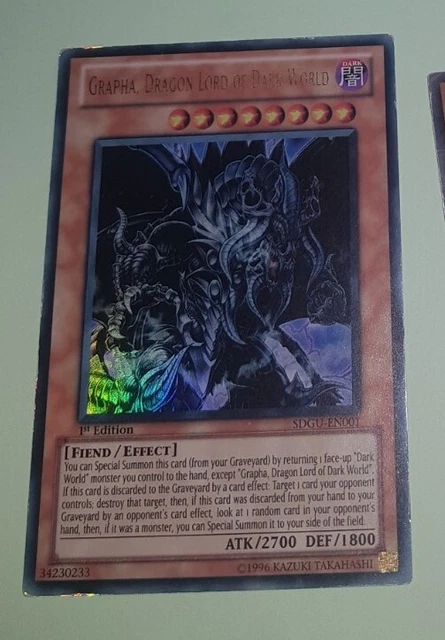 GRAPHA, DRAGON LORD of Dark World SDGU-EN001 Ultra 1st Ed LP Yugioh £6.50 - PicClick UK