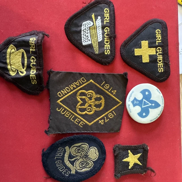 GIRL GUIDE BADGES 6 Plus Tin Hide Camp Badge Rare £11.87 - PicClick UK
