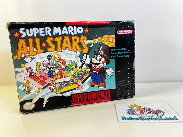 SUPER MARIO ALL Stars [Box + manual] - NTSC - Super Nintendo SNES [NO ...
