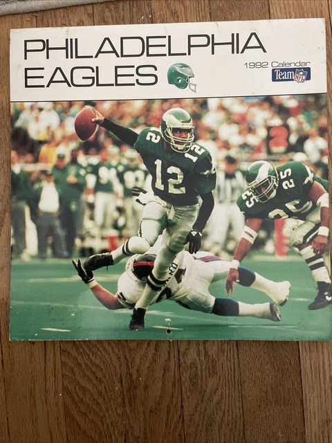 CALENDARIO NFL PHILADELPHIA Eagles Vintage Nuovo Stock 1992 EUR 29,28 ...