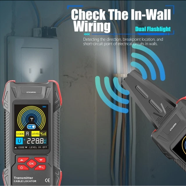 MULTIFUNCTIONAL INSTRUMENT FOR Cable Tracing and Multimeter Use Auto ...