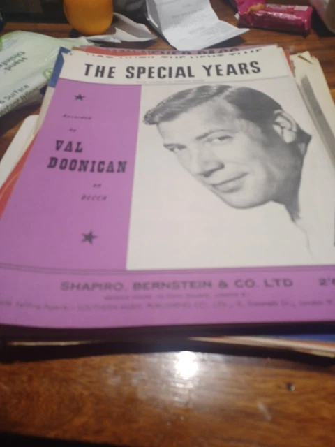 VAL DOONICAN - Gli Anni Speciali - Spartiti Shapiro, Bernstein & Co Ltd ...