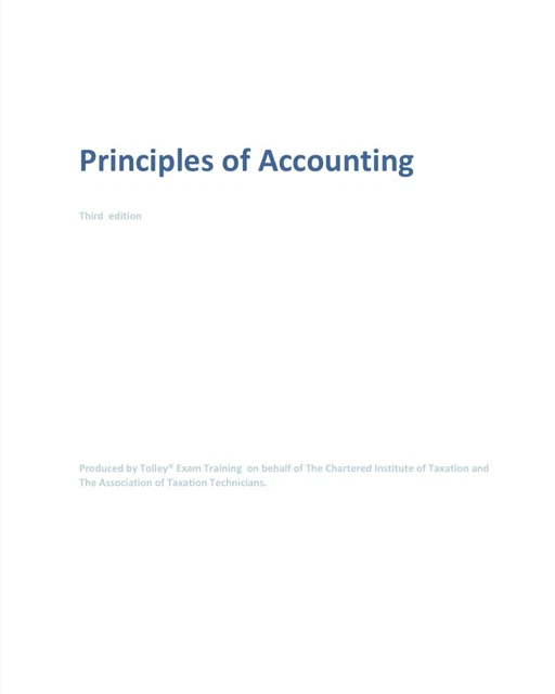 CTA ATT CBE Accounting third edition 2020 Study Manual, Question bank ...