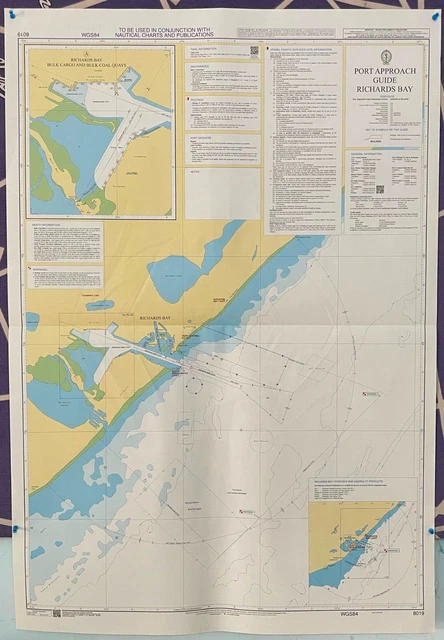 AMIRAUTÉ 8019 PORT Approach Guide Richards Bay Carte Chart Maritime ...