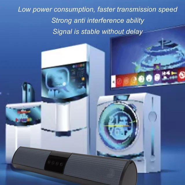 BAR SPEAKER DESK Wireless Speaker Rechargeable Surround Sound 32.8ft £ ...