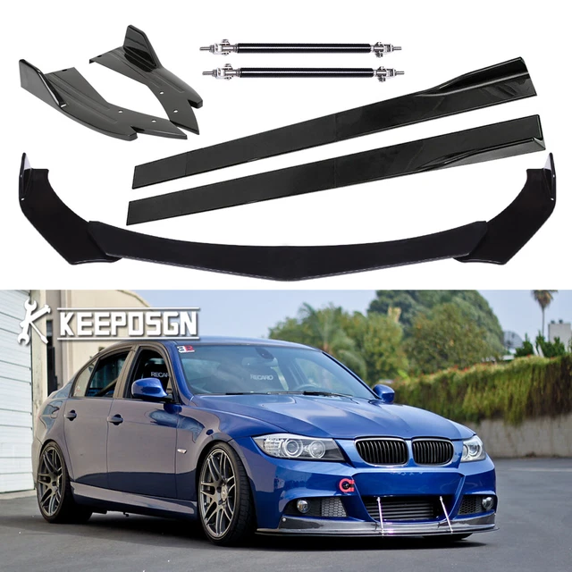 FOR 328I 325 330e 530i 550i Front Bumper Lip Splitter +Side Skirts Rear ...