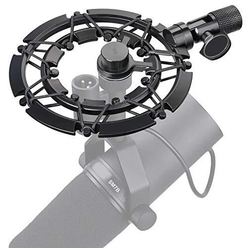 SHURE SM7B MICROPHONE Spider Shock Mount Reduces Vibration and Improves ...