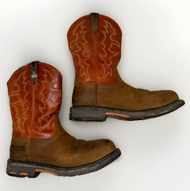 ARIAT MEN’S BOOTS Work Hog 11D Composite Toe Oil Slip Resistant Western ...